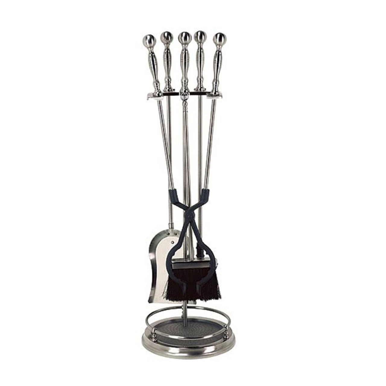 5 Piece Pewter Fireplace Tool Set – Northline Express