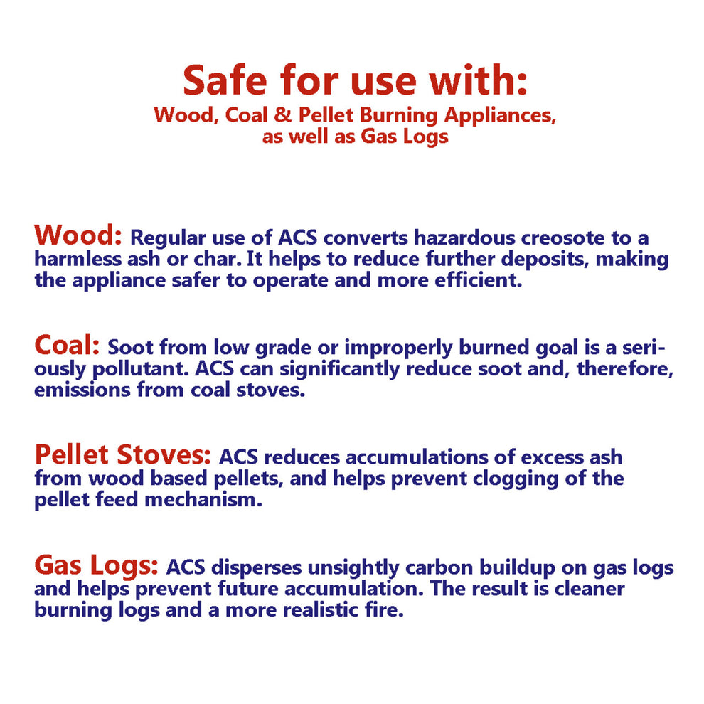 ACS Anti-Creo-Soot Creosote Remover - Gallon | Fireplace Maintenance ...
