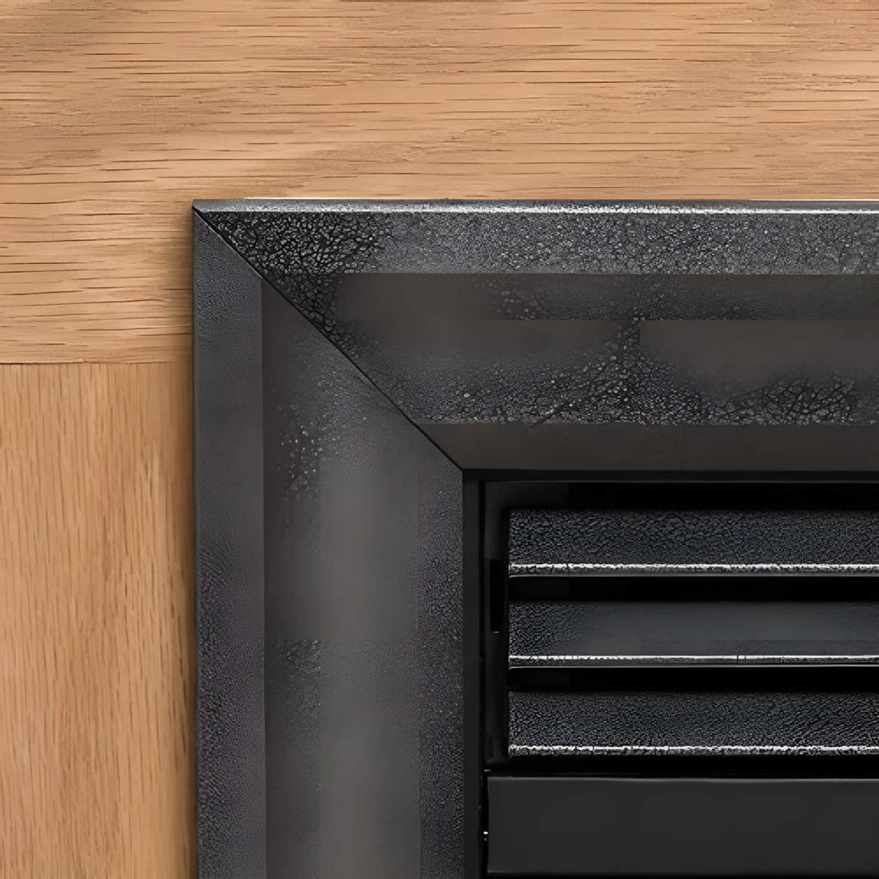 Fireplace Mantel Surrounds Frame, Steel EZ-Attach (3 Piece), Hammered ...