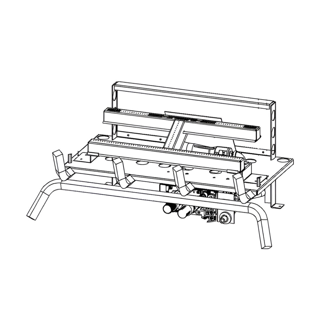 Kingsman 24 Vent Free LP Gas Log Burner With Manual Valve - GLVF24MAP ...