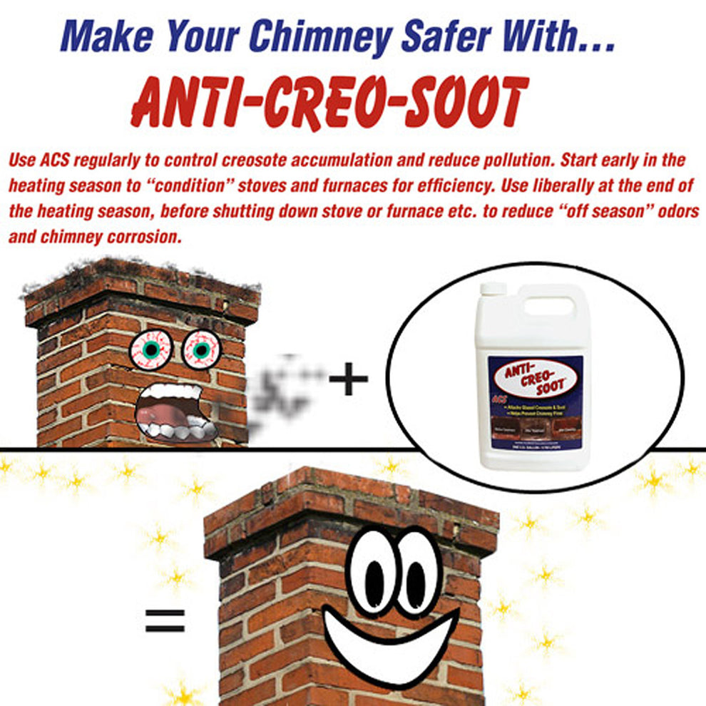 ACS Anti-Creo-Soot Creosote Remover - Gallon | Fireplace Maintenance ...