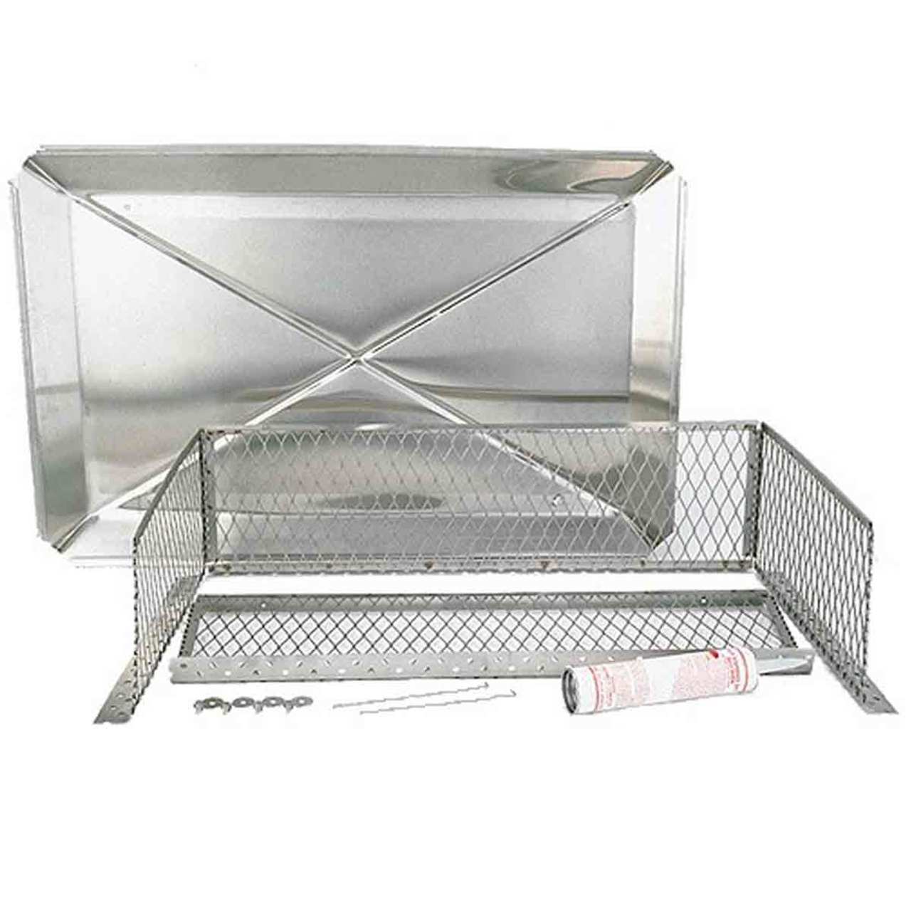 17" x 41" HomeSaver Stainless Multi-Flue Knock-Down Cap 8" High ...