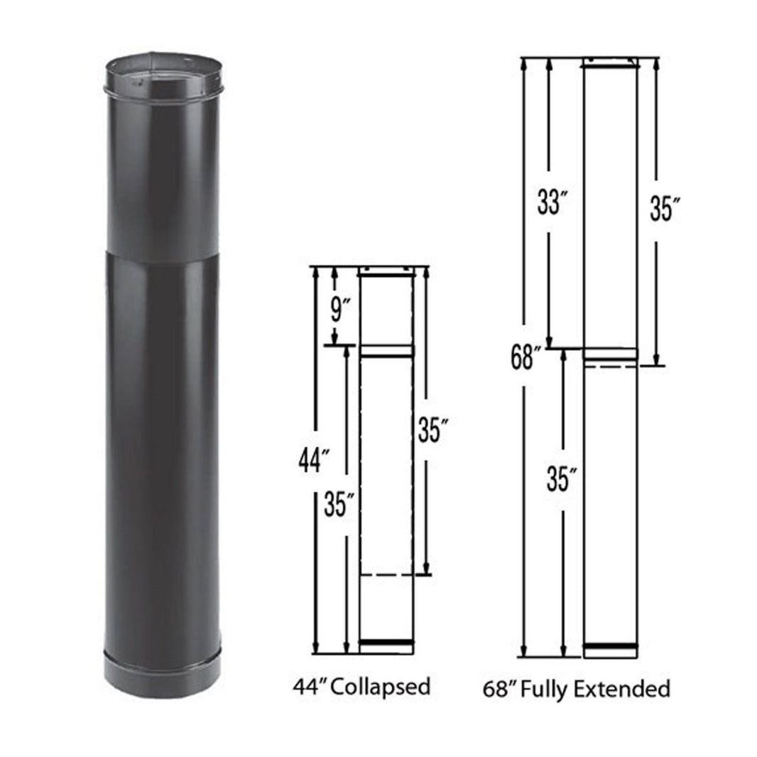 6 Inch DuraBlack Stove Pipe – Northline Express